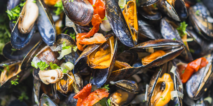 mosselen met look en kerstomaten - heerlijke zomerse vibes